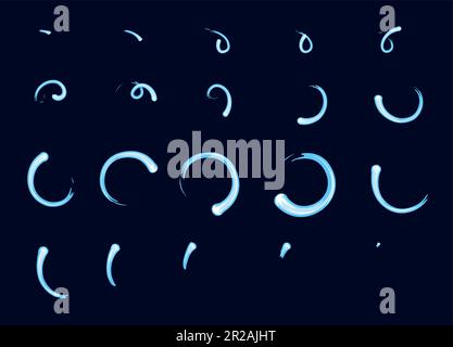 Water splash vfx animation sprite sheet. Stages of aqua splashing ...