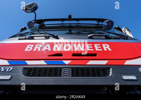 front of a Dutch Volvo FM fire engine Stock Photo - Alamy