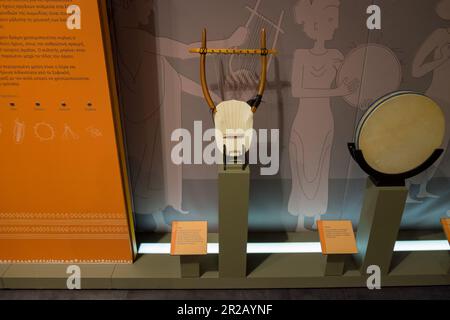 Ancient music Greek instruments .Exhibits from the classical antiquity ...