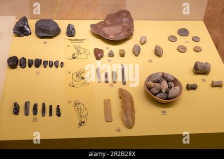 Chipped-stone tools fro the neolithic period.Diachronic Museum of ...