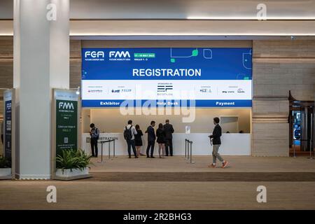 Bangkok, Thailand. 18th May, 2023. Hioki company booth seen at Future ...
