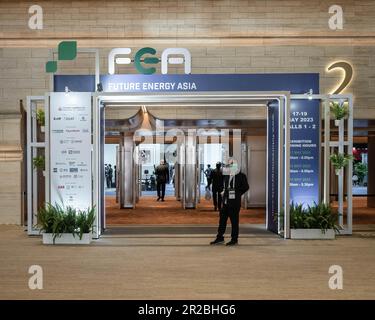 Bangkok, Thailand. 18th May, 2023. Hioki company booth seen at Future ...