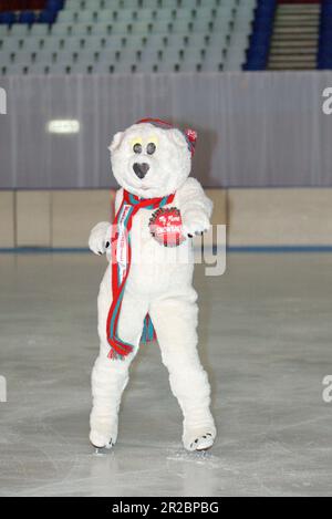 'Snowball' performs for the media at the press conference for the ...