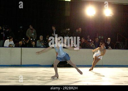 Australian figure skaters Eleanor Salmon (left) and Debbie Ward (right ...