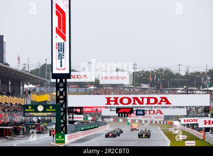 SUZUKA, JAPAN, Suzuka Circuit, 9. October: The start of the Japanese F1 ...