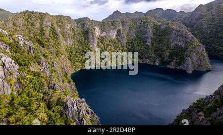 This photo captures the ethereal beauty of a Philippines lagoon. The ...