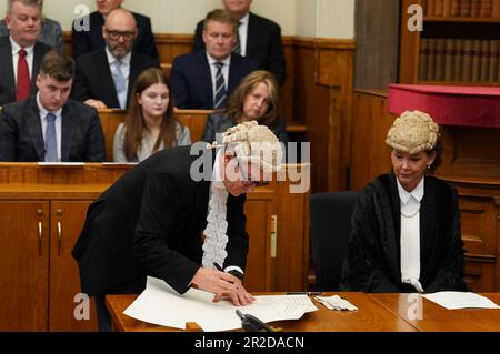 Lord Advocate Dorothy Bain during proceedings where Sheriff Principal ...