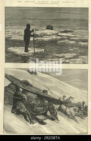 Vintage illustration, Frederick Schwatka's Search for Franklin's ...