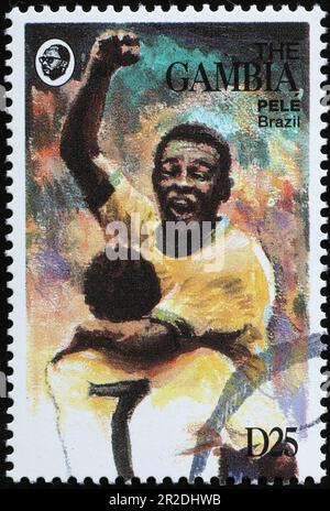Legendary footballer Pelè on postage stamp Stock Photo - Alamy