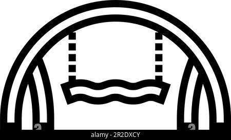 viper swing park outdoor kid play color icon vector illustration Stock ...