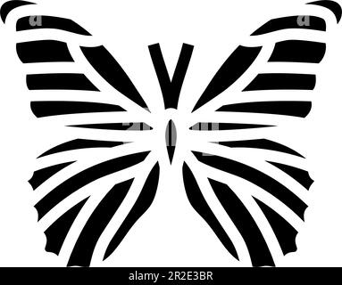 giant blue morpho spring glyph icon vector illustration Stock Vector ...