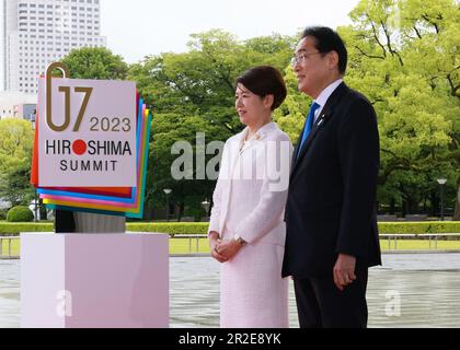 Japan's First Lady Yuko Kishida arrives at Tokyo International Airport ...