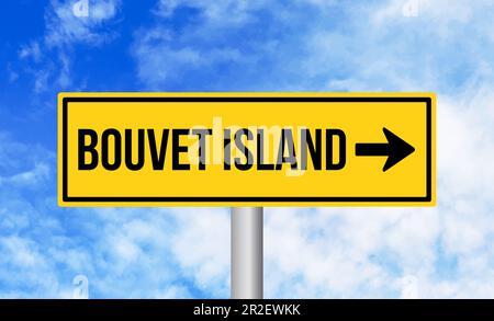 Bouvet island road sign on sky background Stock Photo - Alamy