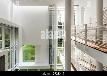 Interior shot, Frieder Burda Museum, architect Richard Meier, Baden-Baden, Black Forest, Baden ...