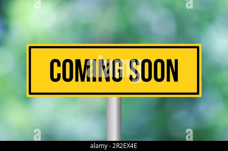 See you soon road sign on blur background Stock Photo - Alamy