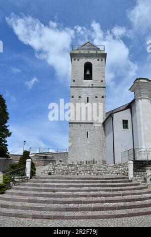 The cathedral of Capracotta, a small village in Molise, Italy Stock ...