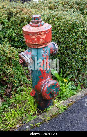 Old roadside fire hydrant in Panama City Stock Photo - Alamy