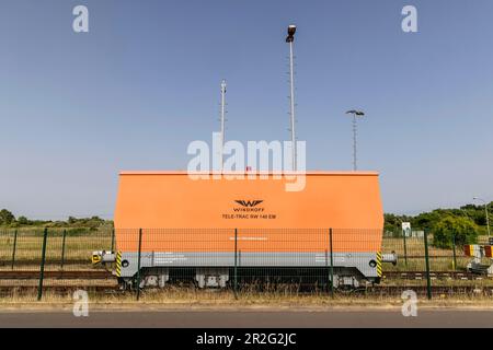 Tele Trac, locomotive, driverless shunting, Lippendorf lignite-fired ...
