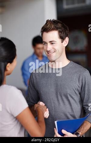 Business people meet for the first time Stock Photo - Alamy