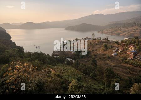Lake Begnas Tal, Lekhnath near Pokhara, Nepal, Himalayas, Asia Stock ...