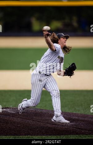 May 18, 2023: Virginia Tech pitcher Drue Hackenberg (15) takes the ...