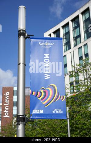 Eurovision Song Contest 2023 sign in Liverpool Stock Photo - Alamy