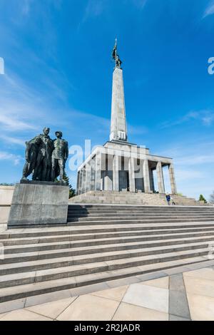 Slavín War Memorial in Bratislava, Slovakia. It is the burial ground of ...