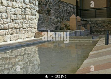 Laundries and fountain of the Batlle de Falset in the Priorat region of ...