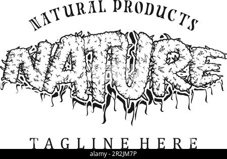 Weed word lettering cannabis leaf smoke effect illustration monochrome ...