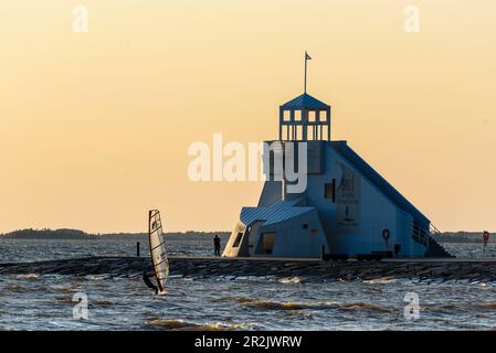 Nallikari, Oulus town beach of Oulo, Oulo, Finland Stock Photo - Alamy