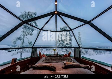 Glass igloo in Levi, Finland Stock Photo - Alamy