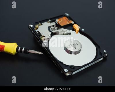 Memory repair concept. Repair of storage systems. Hard disk repair ...