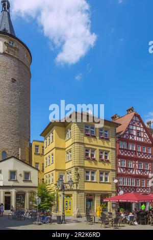 Kitzingen, Marktstrasse, Marktturm Stock Photo - Alamy