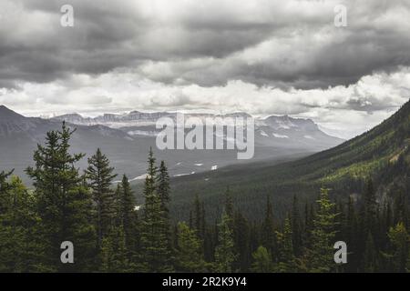 Wide view of the countryside around Banff, Alberta, Canada Stock Photo ...
