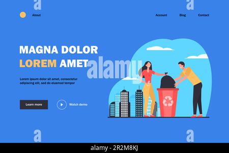 Garbage Man Collecting Bin Isolated Coloring Page Stock Vector Image & Art - Alamy