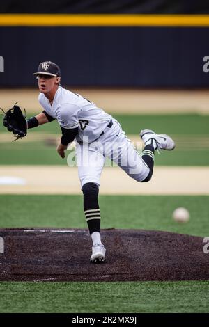 May 19, 2023: Wake Forest Demon Deacons pitcher Josh Hartle (23) starts ...