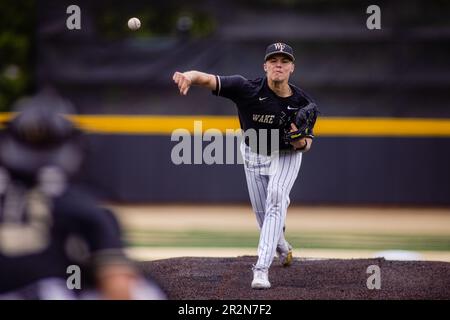 May 20, 2023: Wake Forest Demon Deacons pitcher Seth Keener (26) starts ...