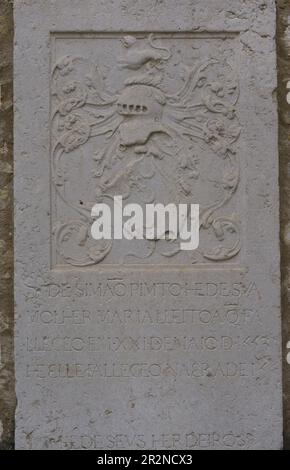 Gravestone of Simao Pinto and his wife, 16th century. Unknown ...