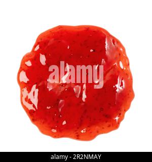 jam spilled on a white background Stock Photo - Alamy