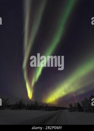 Colourful Northern Lights over Lapland, Finland Stock Photo - Alamy