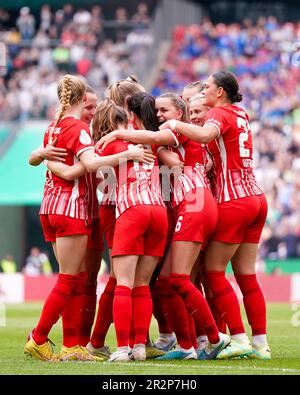 Janina Minge (Germany Women) celebrates after scoring his teams first ...