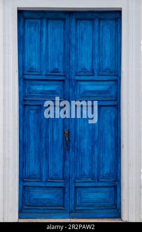 street scene with colorful Mexican doors in Merida Yucatan Mexico Stock ...