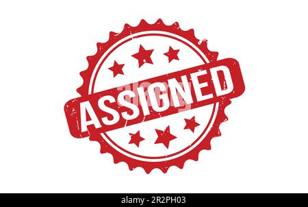 Assigned Rubber Stamp Seal Vector Stock Vector Image & Art - Alamy
