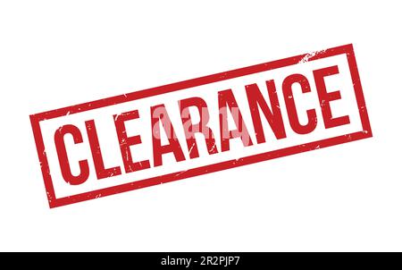 Clearance Rubber Stamp Seal Vector Stock Vector Image & Art - Alamy