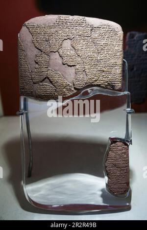 Ancient cuneiform tablet of Egyptian–Hittite peace treaty (Treaty of ...