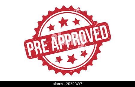 Pre Approved Rubber Stamp Seal Vector Stock Vector Image & Art - Alamy