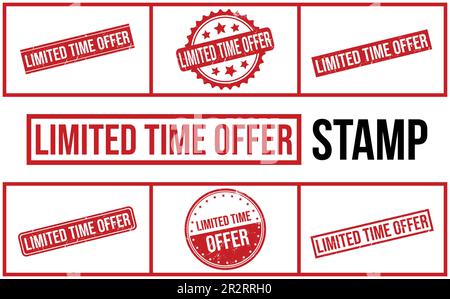 Limited Time Rubber Stamp Set Vector Stock Vector Image & Art - Alamy