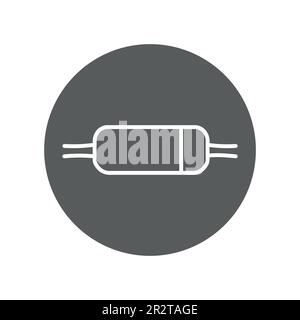 Zener diode black line icon. Pictogram for web page, mobile app, promo ...