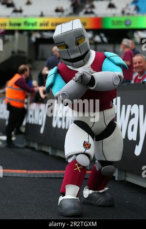 West Ham United mascot Hammerhead during the West Ham United FC v ...