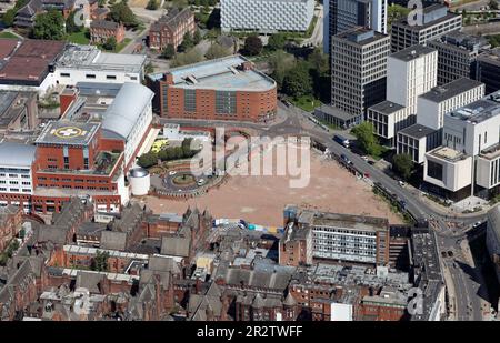aerial view of the LGI, Leeds General Infirmary hospital Stock Photo ...